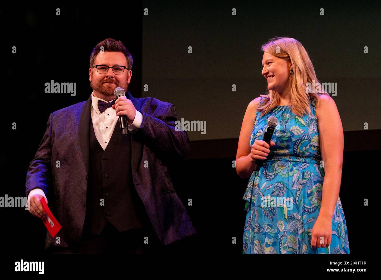 Thomas Ridgewell and Saskia Vanell at Buffer Festival Gala Screening ...