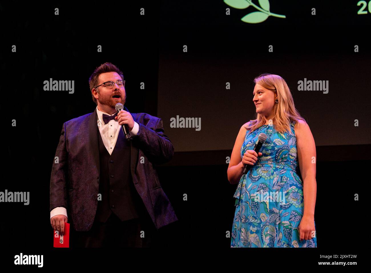 Thomas Ridgewell and Saskia Vanell at Buffer Festival Gala Screening ...