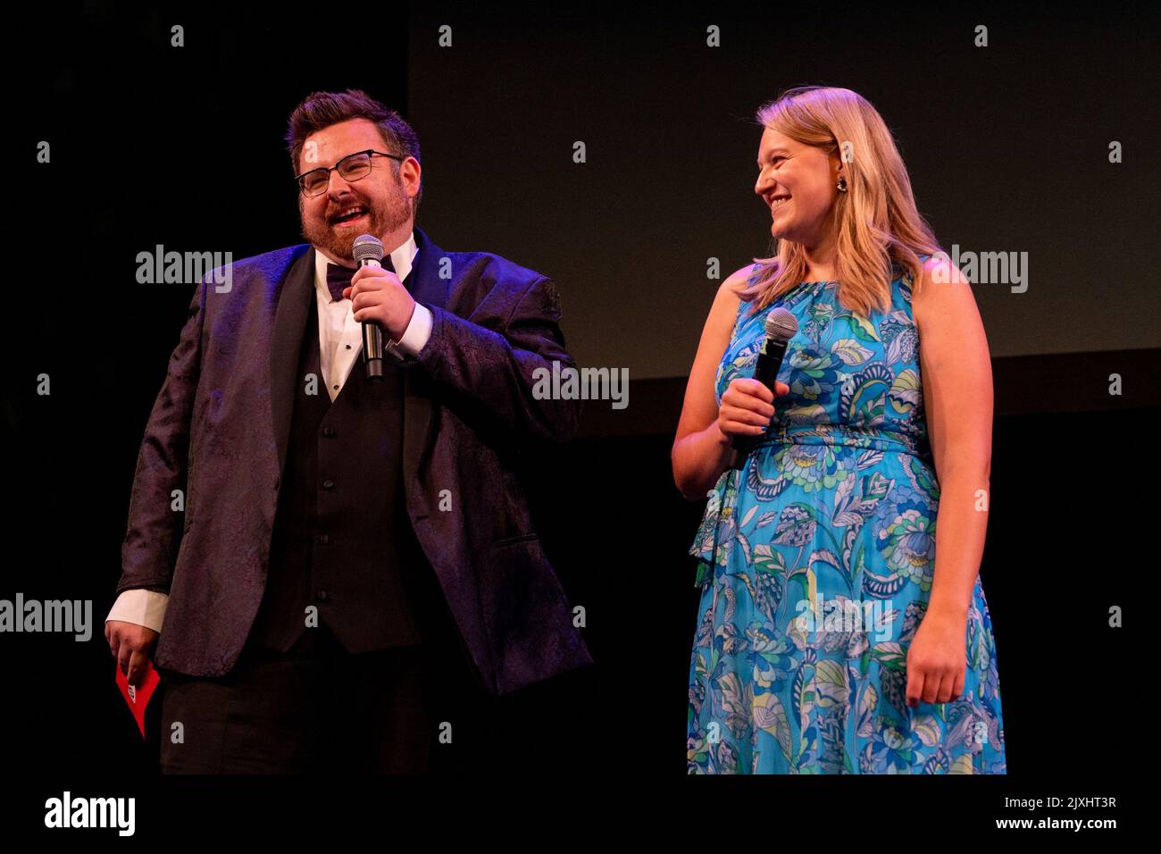 Thomas Ridgewell and Saskia Vanell at Buffer Festival Gala Screening ...