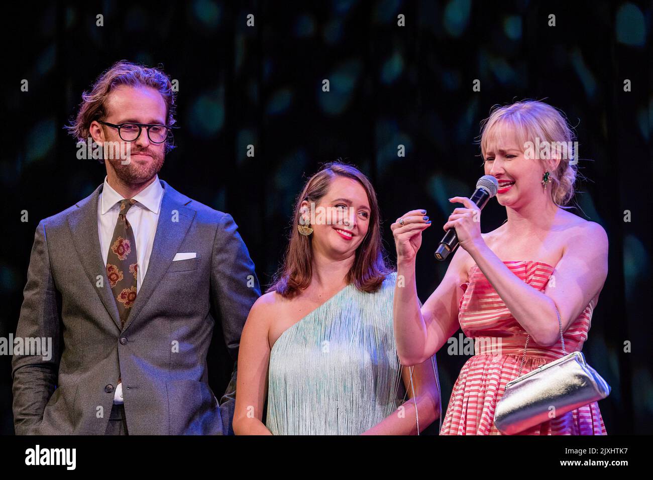 Toronto, Canada. 28th Aug, 2022. Shipwreck Comedy Group (L to R ...
