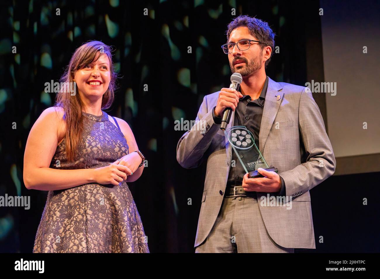 Toronto, Canada. 28th Aug, 2022. (L-R) Karolina Szablewska and Justin ...