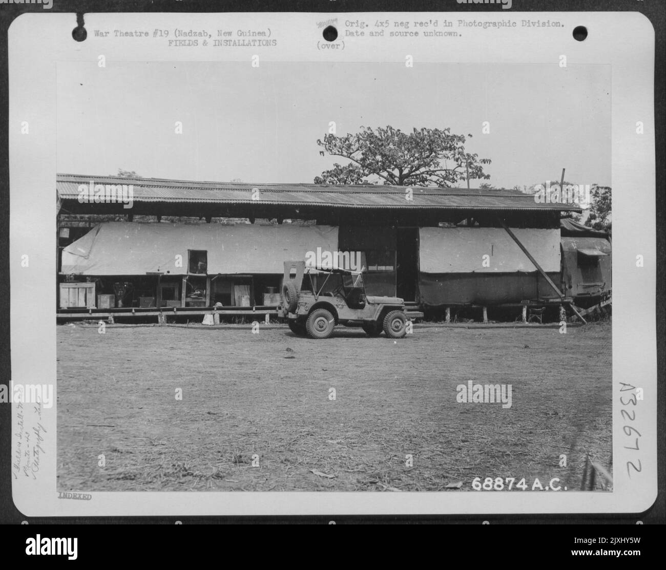 This crudely constructed building houses the photographic section of ...