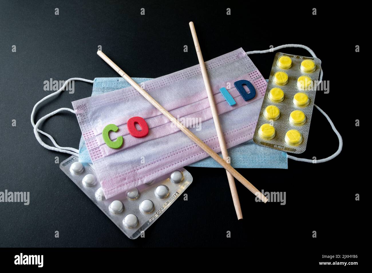 Pills blisters word hi-res stock photography and images - Alamy