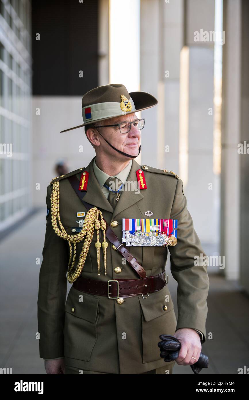 New Chief of Army Lieutenant General Rick Burr poses for a photograph ...