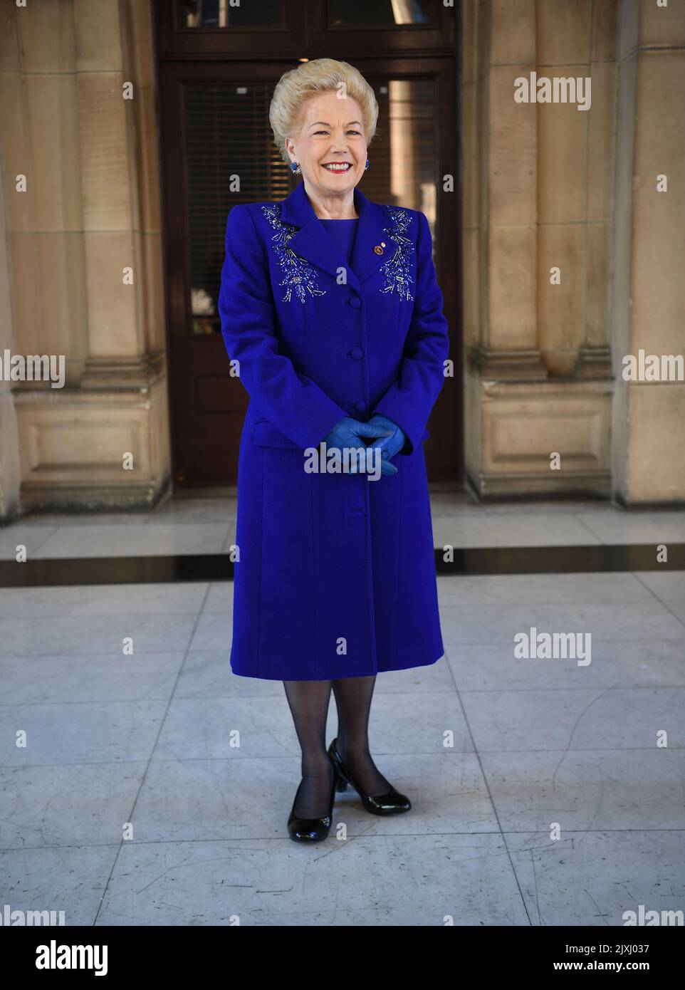 Susan Alberti poses for a photograph during an announcement as part of ...