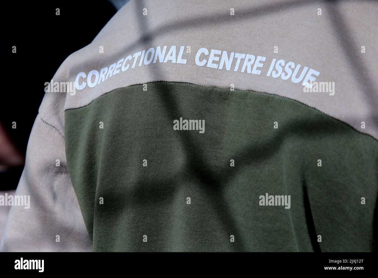 A inmates uniform. Prison stock at Borallon Correctional Centre ...