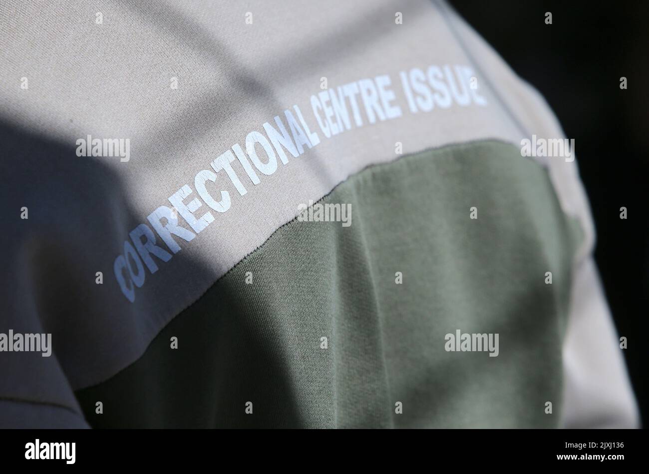 An inmates uniform. Prison stock at Borallon Correctional Centre ...