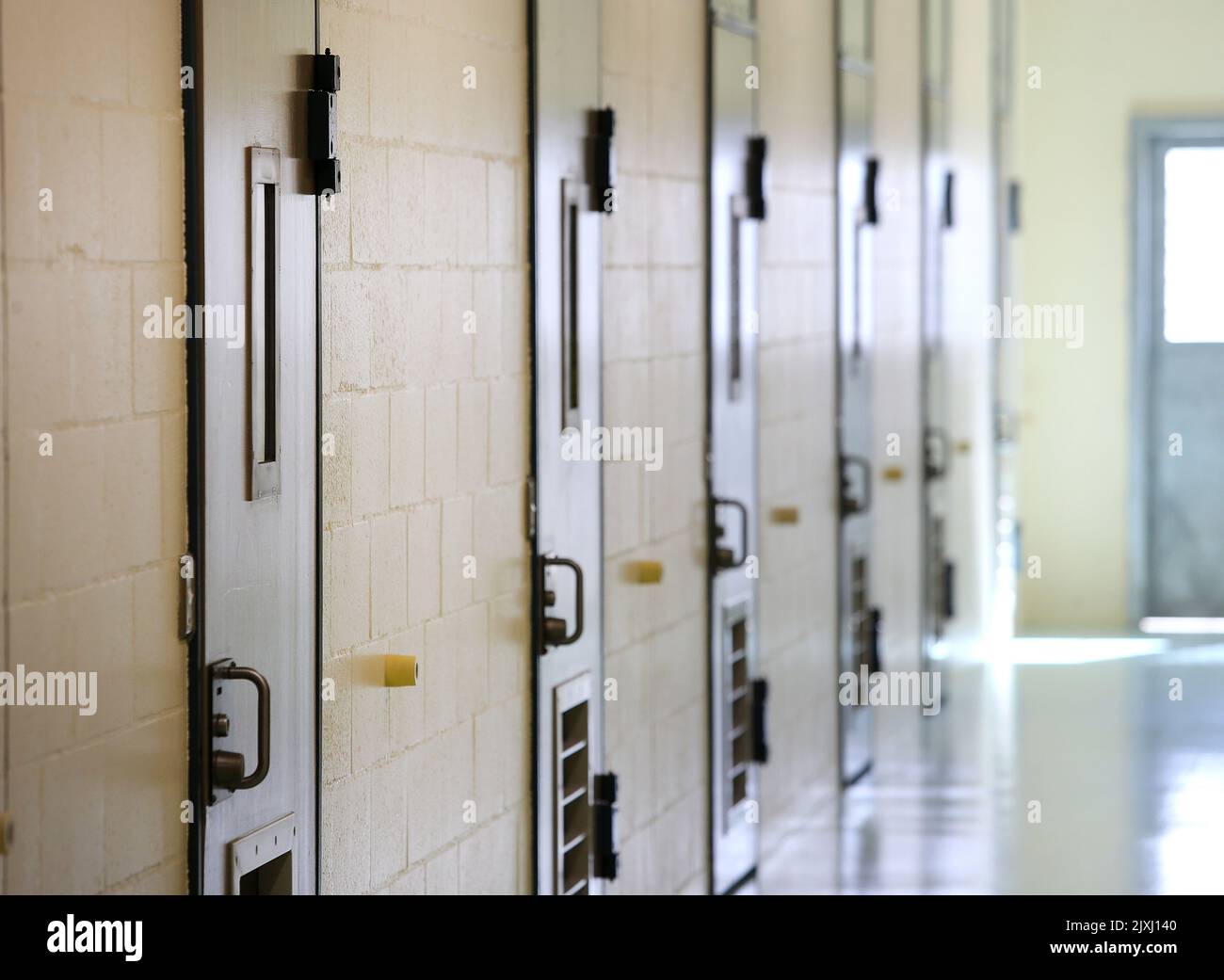 A cell corridor. Prison stock at Borallon Correctional Centre Brisbane ...