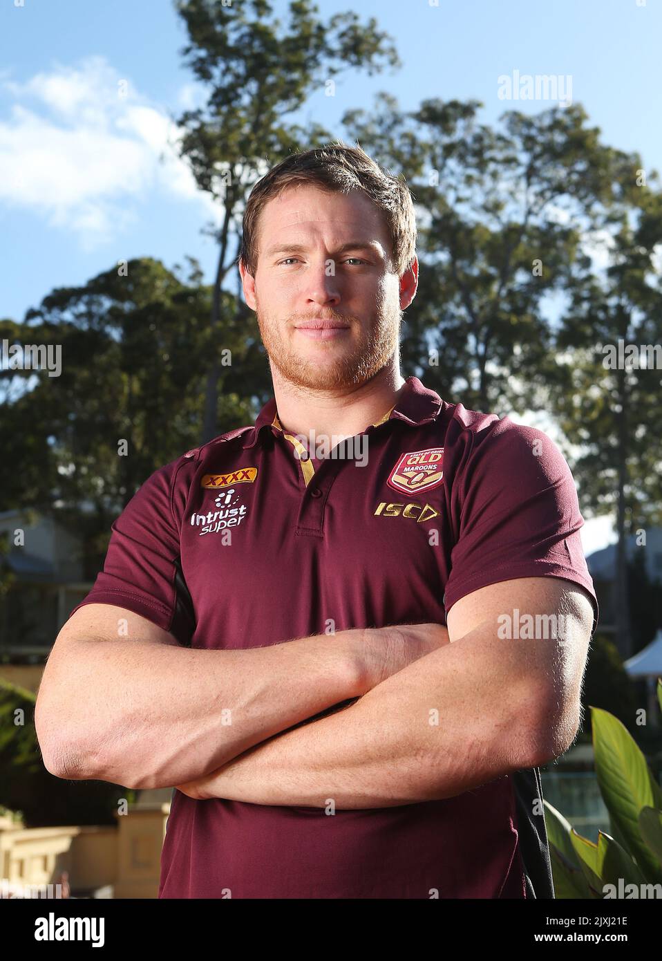 Maroons player Tim Glasby poses for a photo at a Queensland Maroons ...