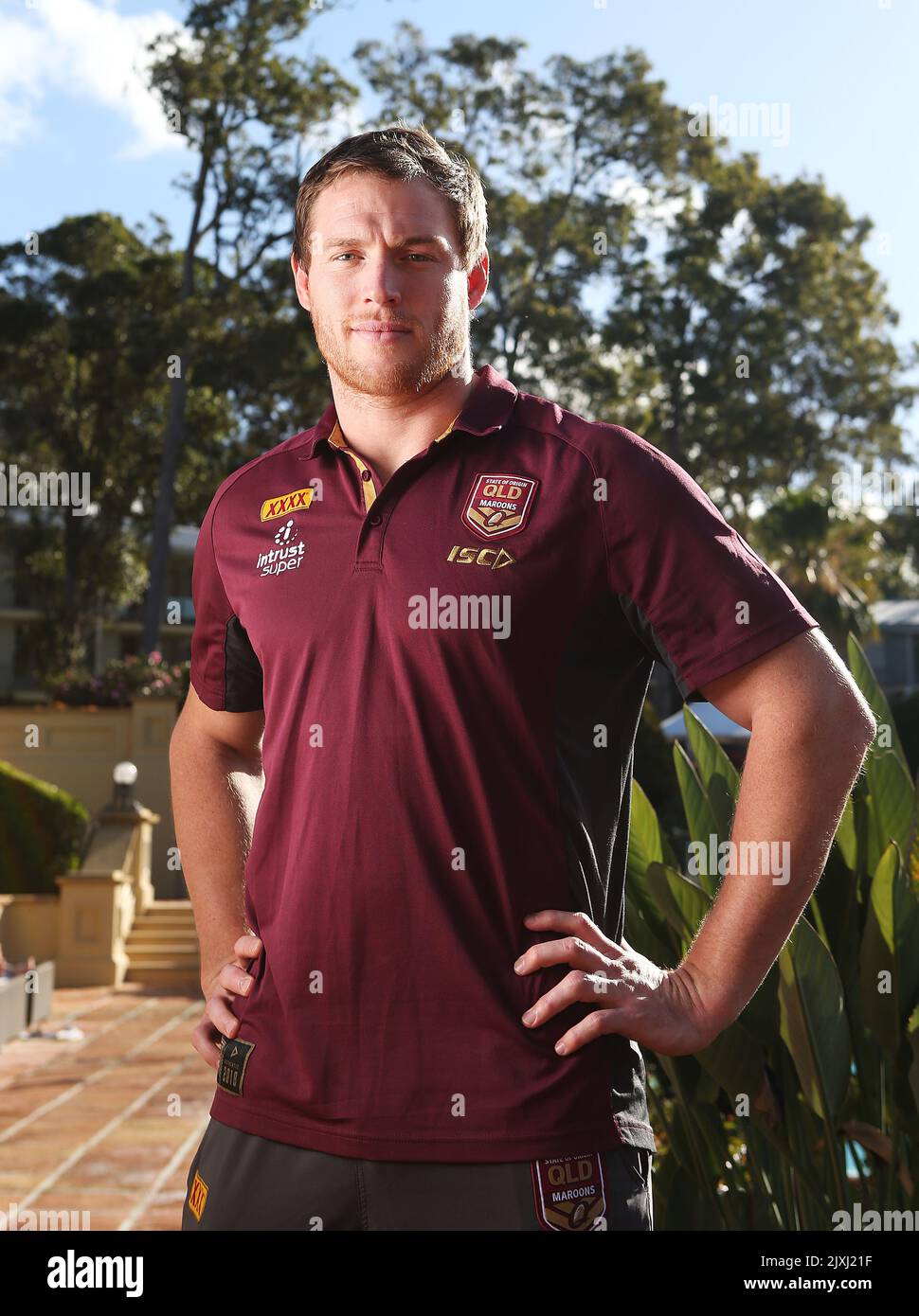 Maroons player Tim Glasby poses for a photo at a Queensland Maroons ...