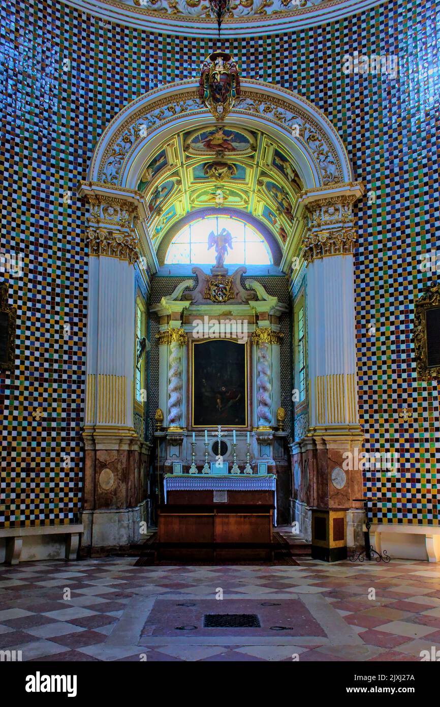 Inside the Chapel of St Sebastian's Cemetery Stock Photo - Alamy