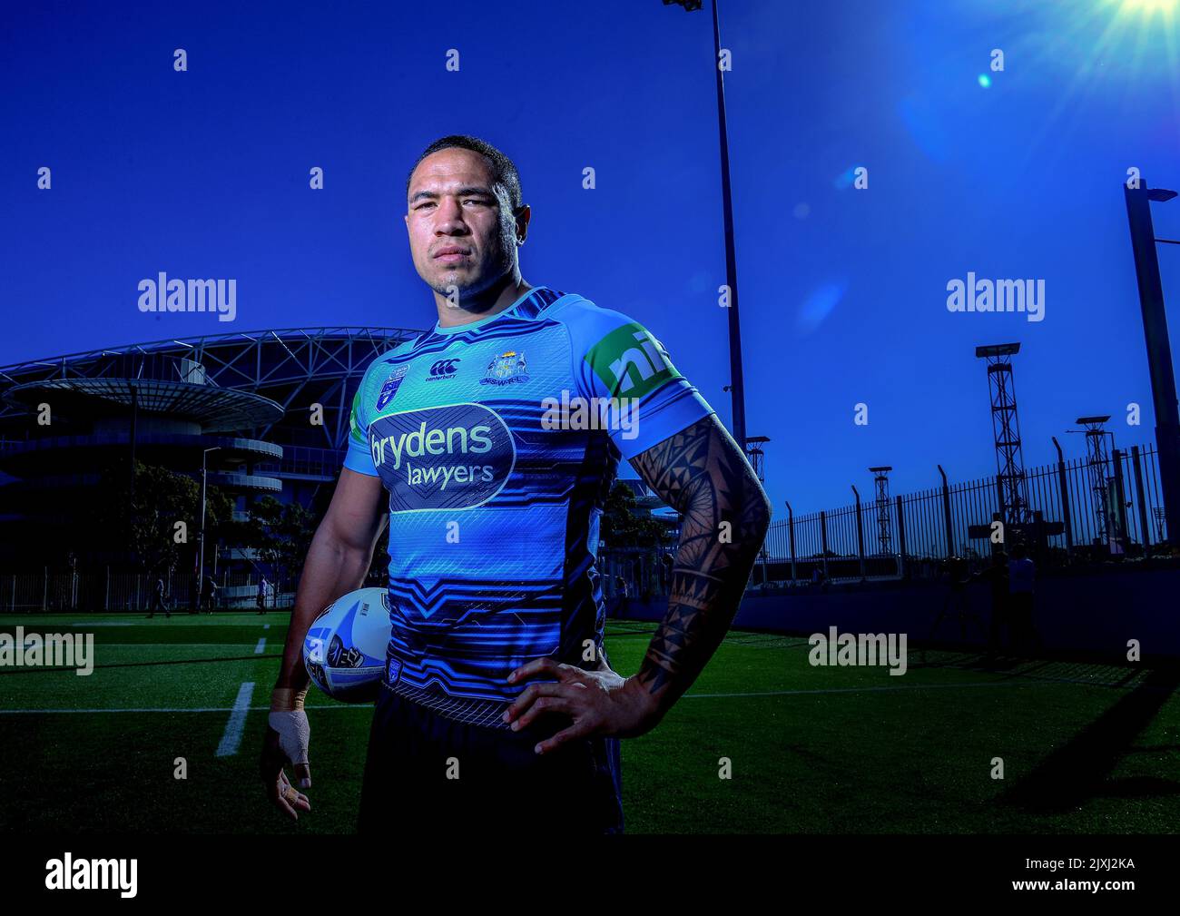 State of Origin NSW Blues player Tyson Frizell poses for a photograph ...