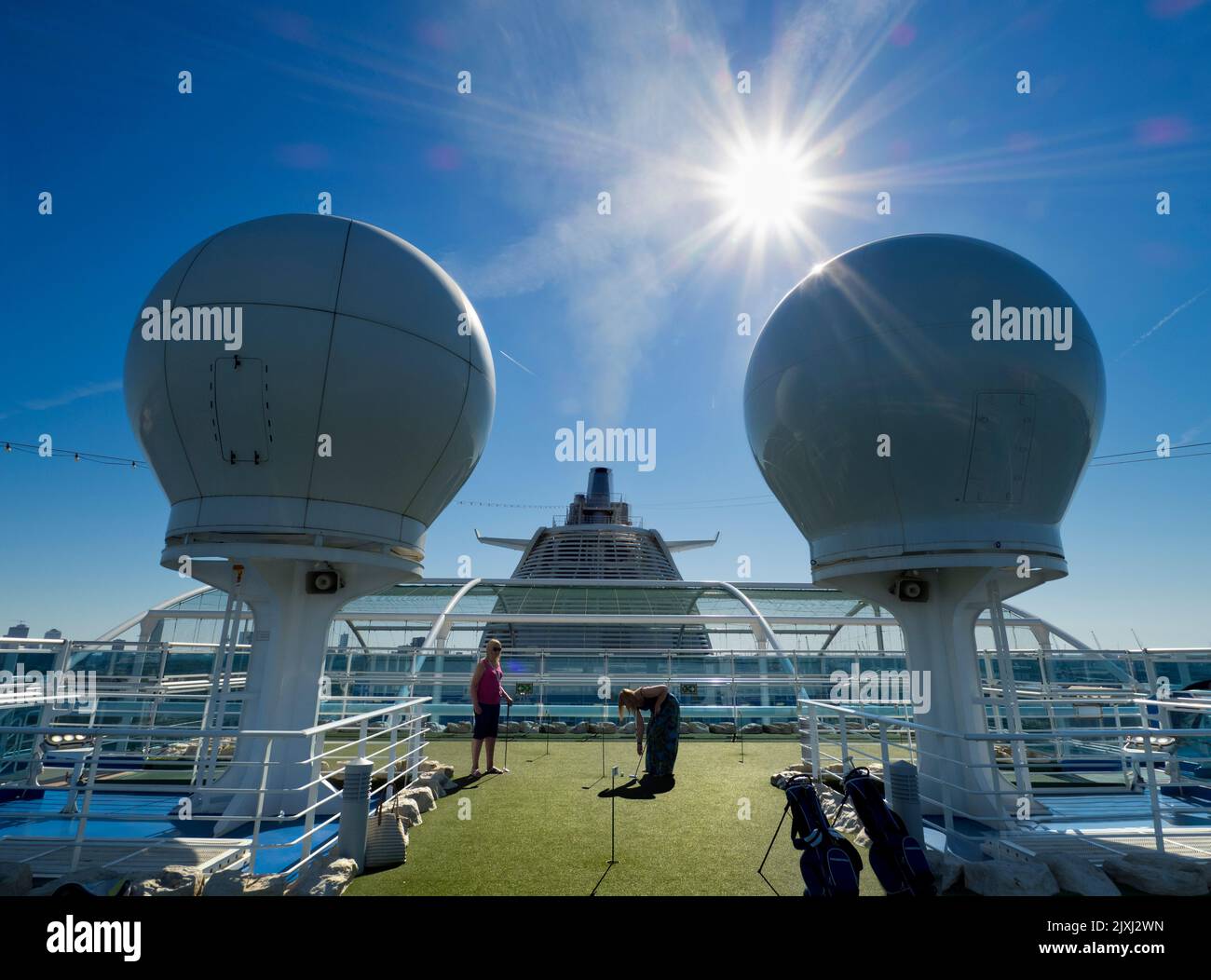 Think of the most surreal spot for a putting course. How about the top ...