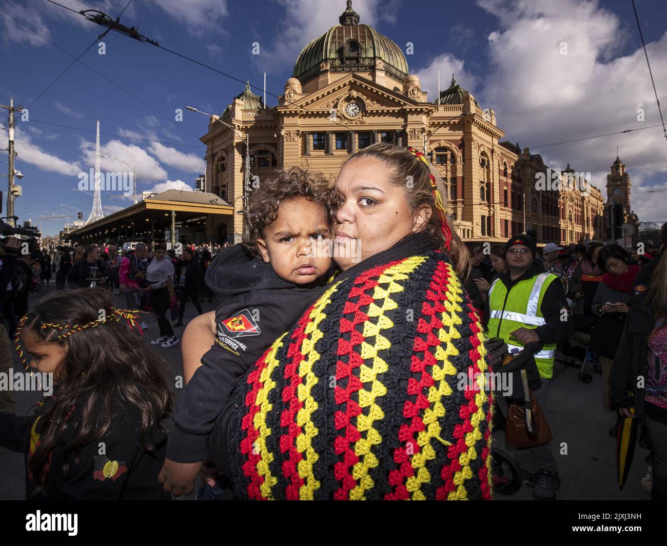 Natashia Corrigan-Ellis with son Brian Liddle Jr participate in a ...