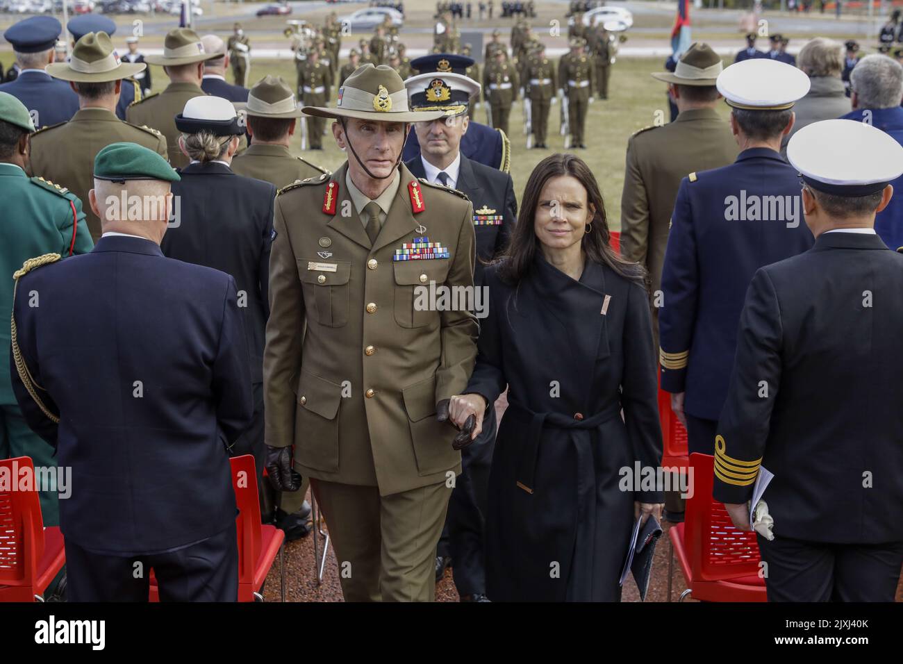 New Chief of the Defence Force, General Angus Campbell, leaves the ...
