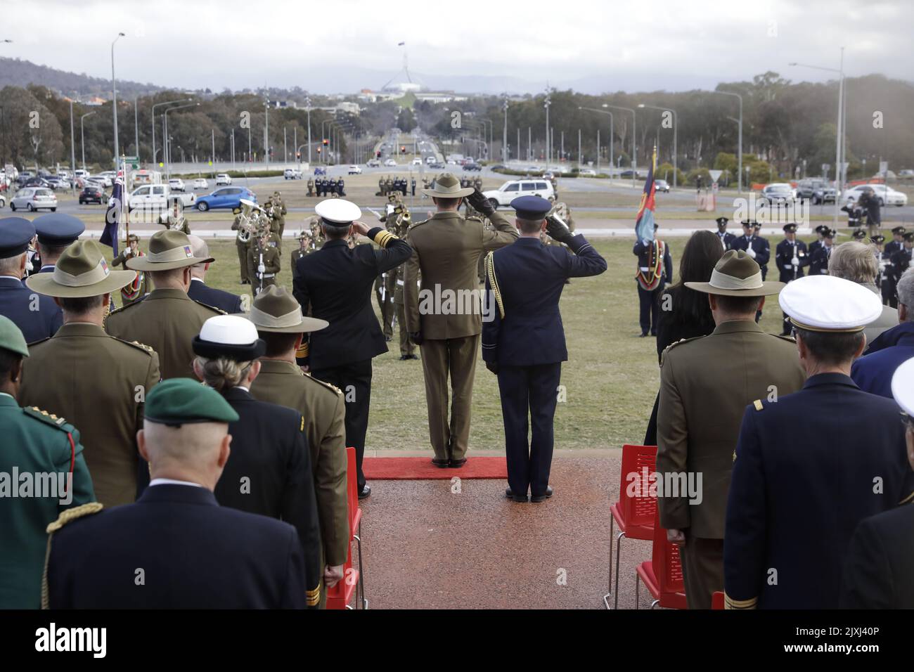 New Chief of the Defence Force, General Angus Campbell, salutes ...