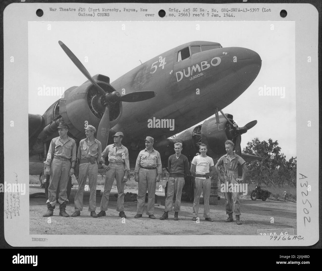 The C-47 Transport plane "Dumbo" and its crew of the 6th Troop Carrier ...