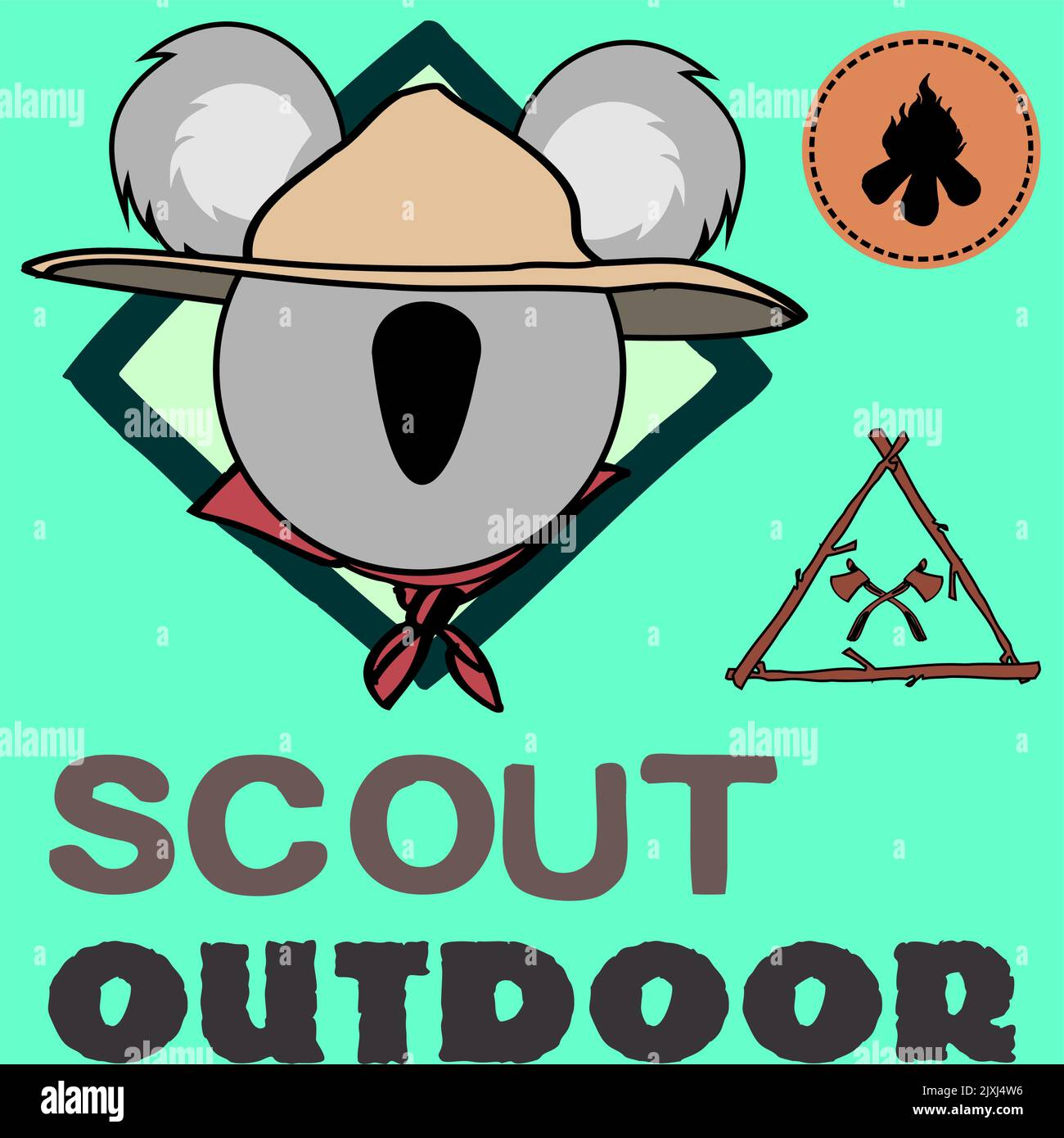 Scouts camp Stock Vector Images - Alamy
