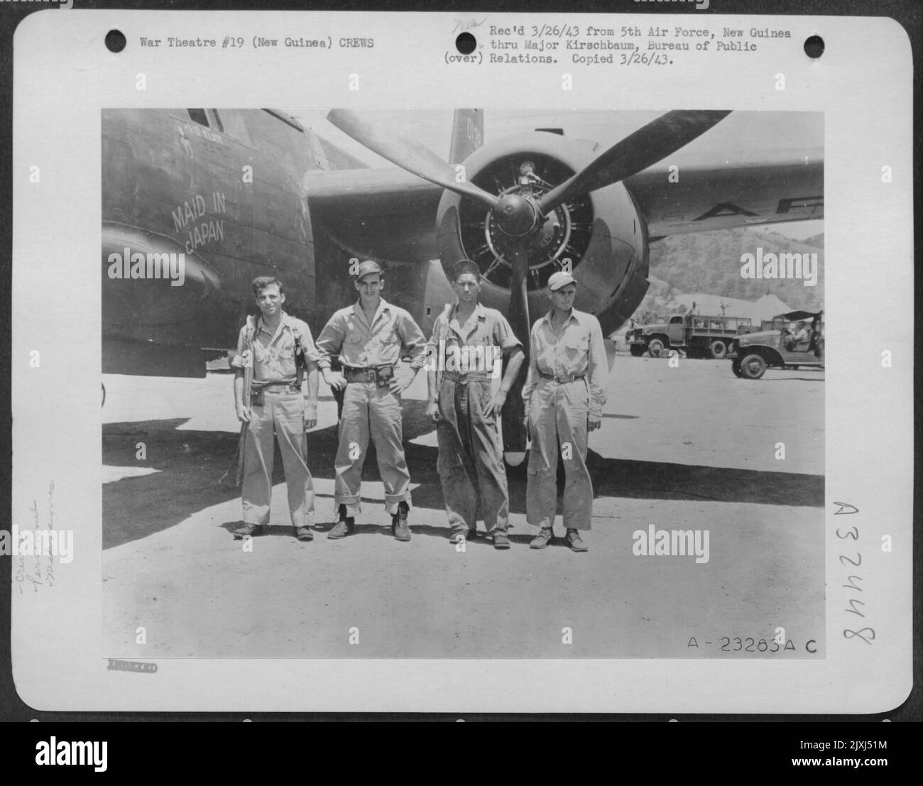 ADVANCE ECHELON, FIFTH AIR FORCE, SOMEWHERE IN NEW GUINEA-In some 180 ...