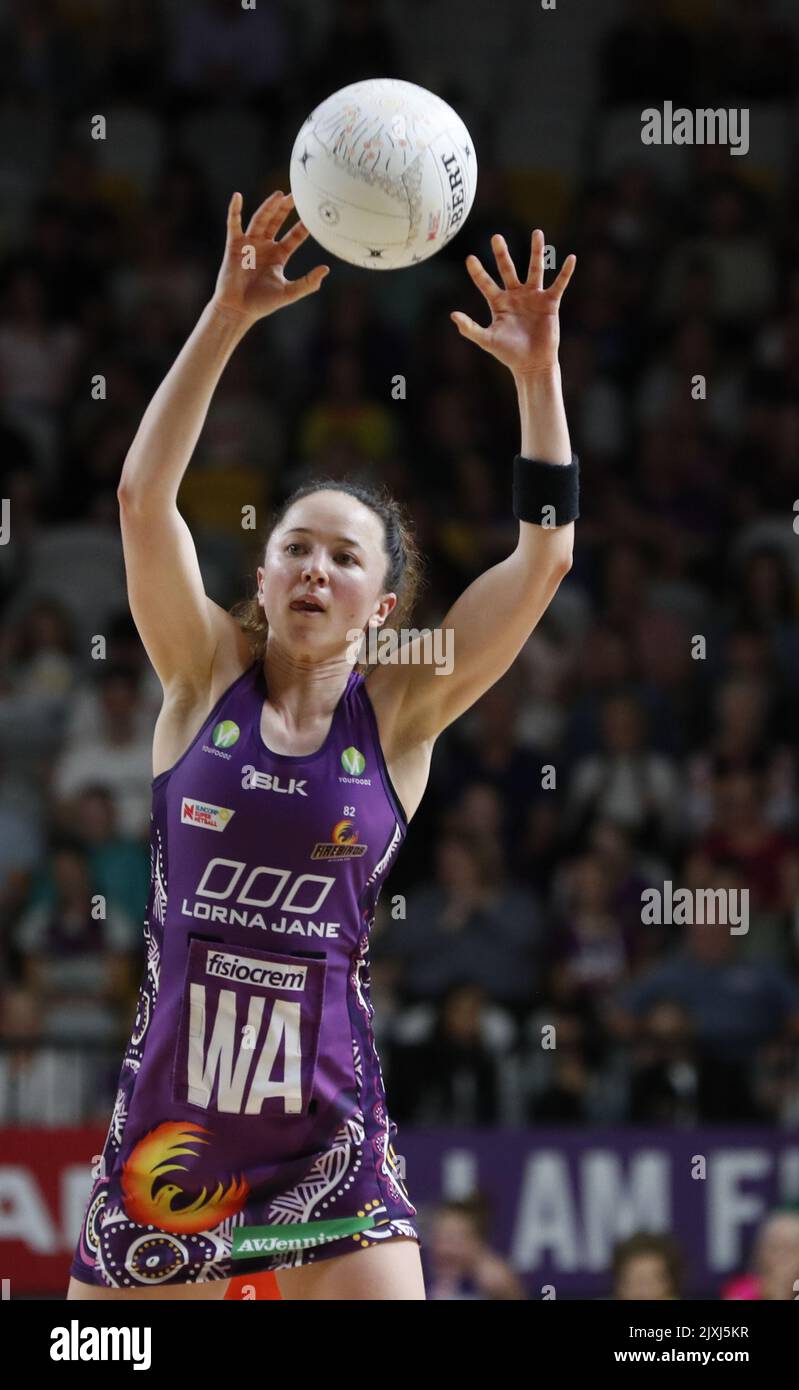 Caitlin Nevins of Queensland Firebirds during the Round 10 Super ...