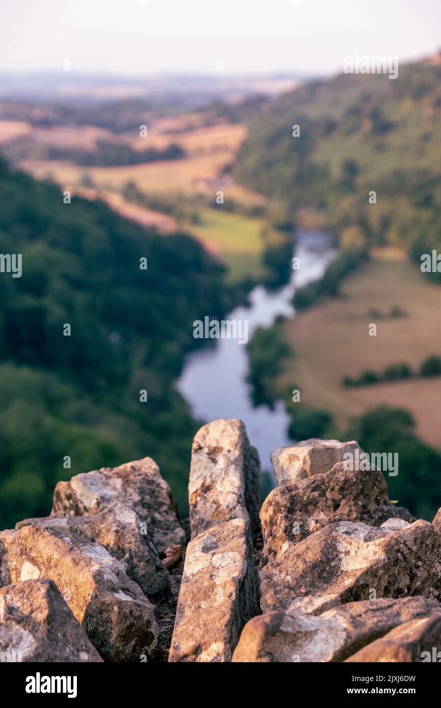 England- UK: Symonds Yat Rock, a famous view point overlooking the Wye ...