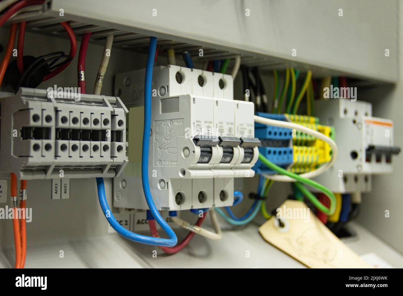 control cabinet electric board and circuit ship for industry Stock ...
