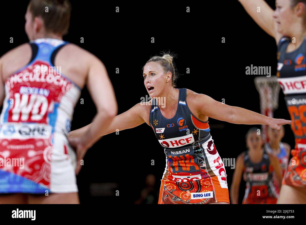 Kimberlee Green of the Giants during the Round 10 Super Netball match ...