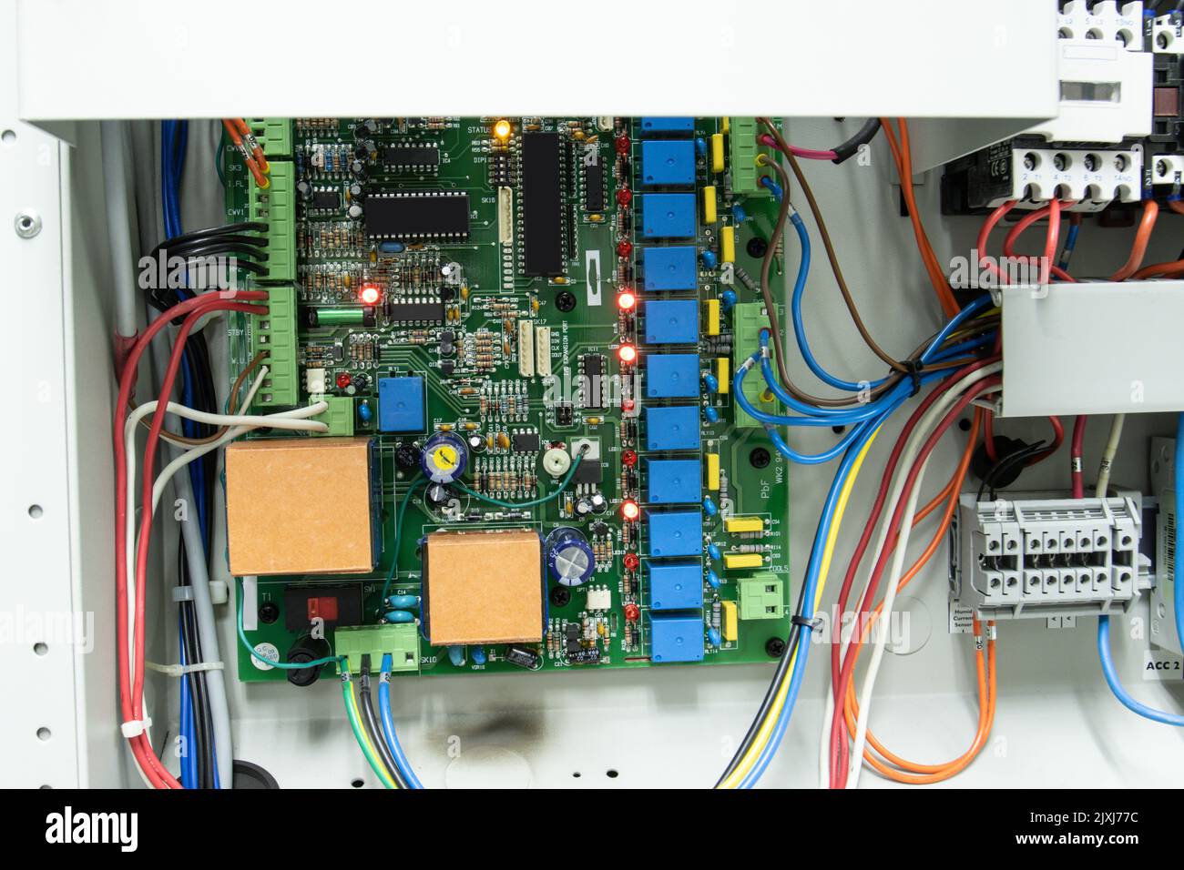 control cabinet electric board and circuit ship for industry Stock ...
