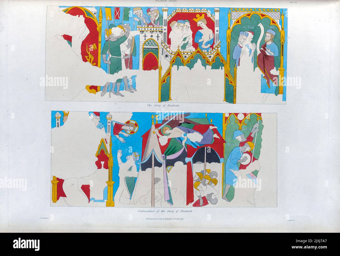 The Story of Hezekiah from Memoir on the Painted Chamber in the Palace ...