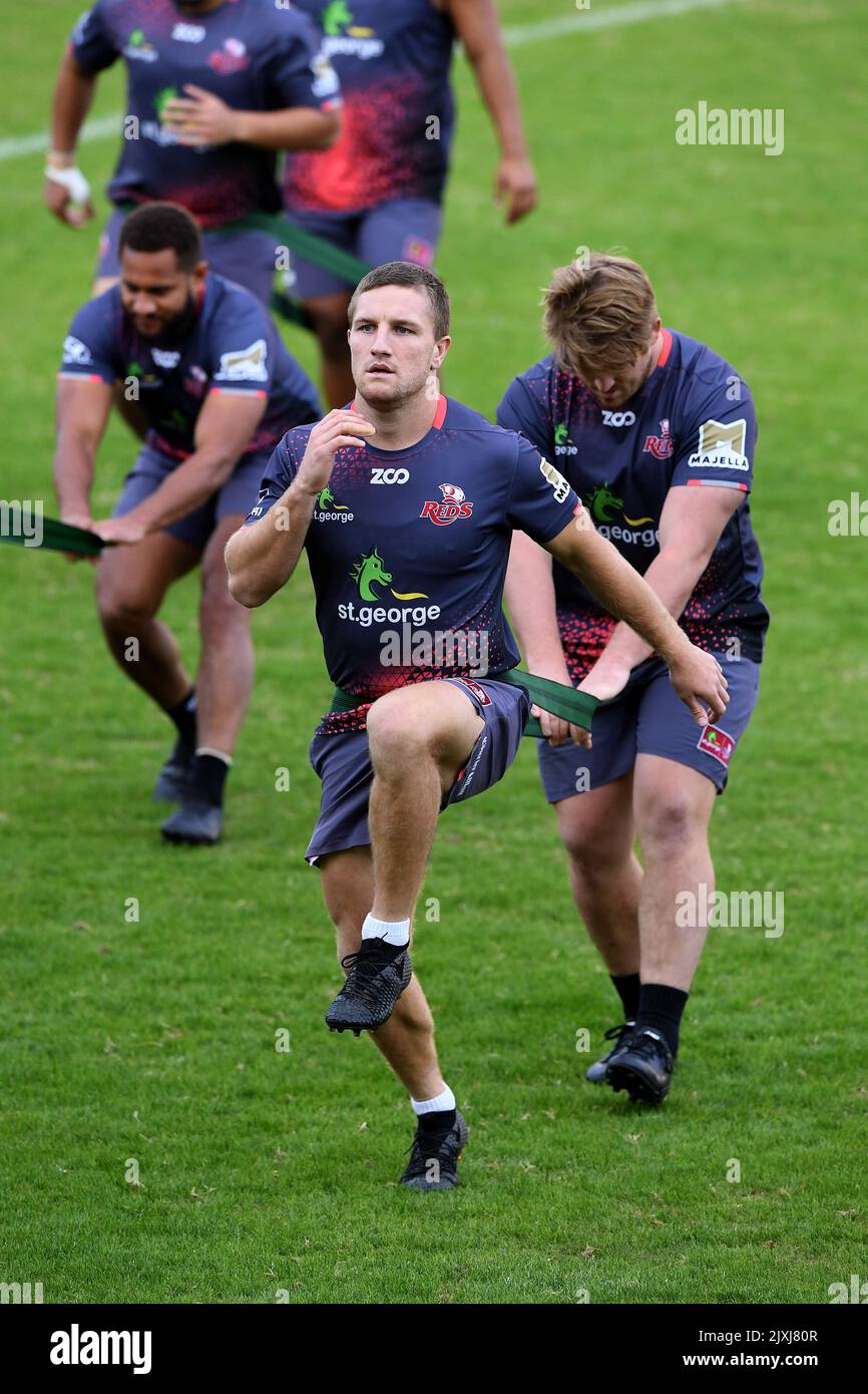 Queensland Reds player James Tuttle is seen during a team training ...