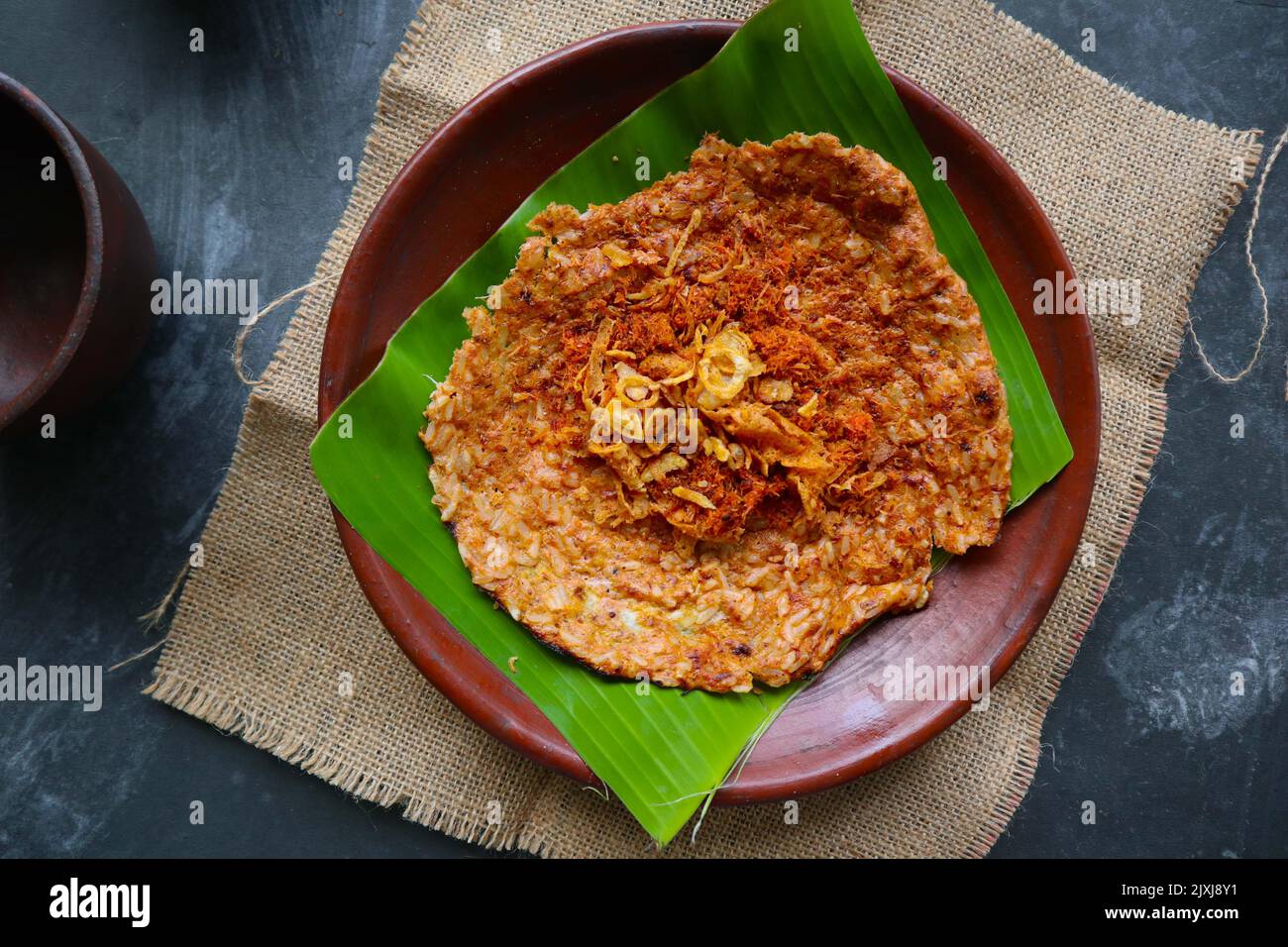 Dried egg omelette hi-res stock photography and images - Alamy