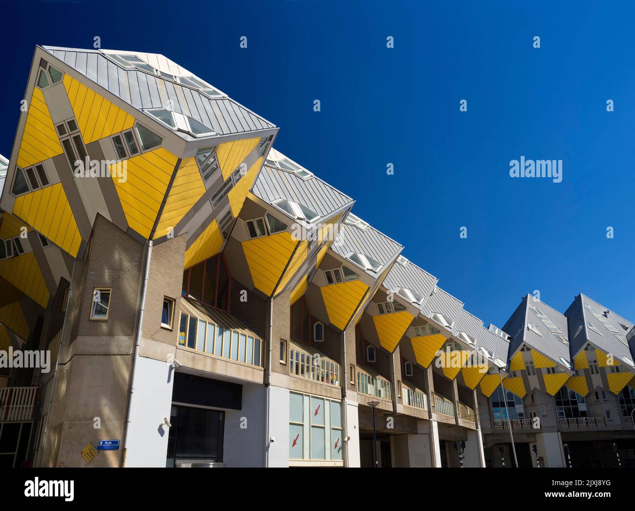 Facing the Centrum Markt in Rotterdam, the Netherlands, these ...