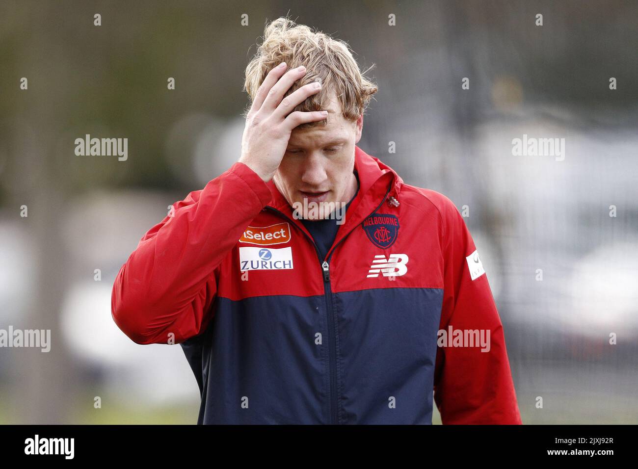 Declan Keilty of the Demons is seen during a Melbourne Demons training ...