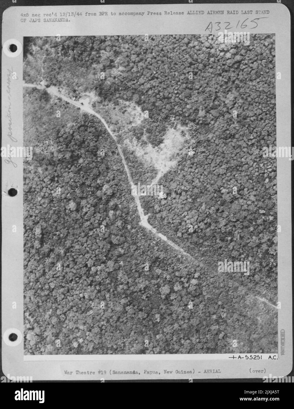 This view of a section about a mile from Sanananda point discloses ...