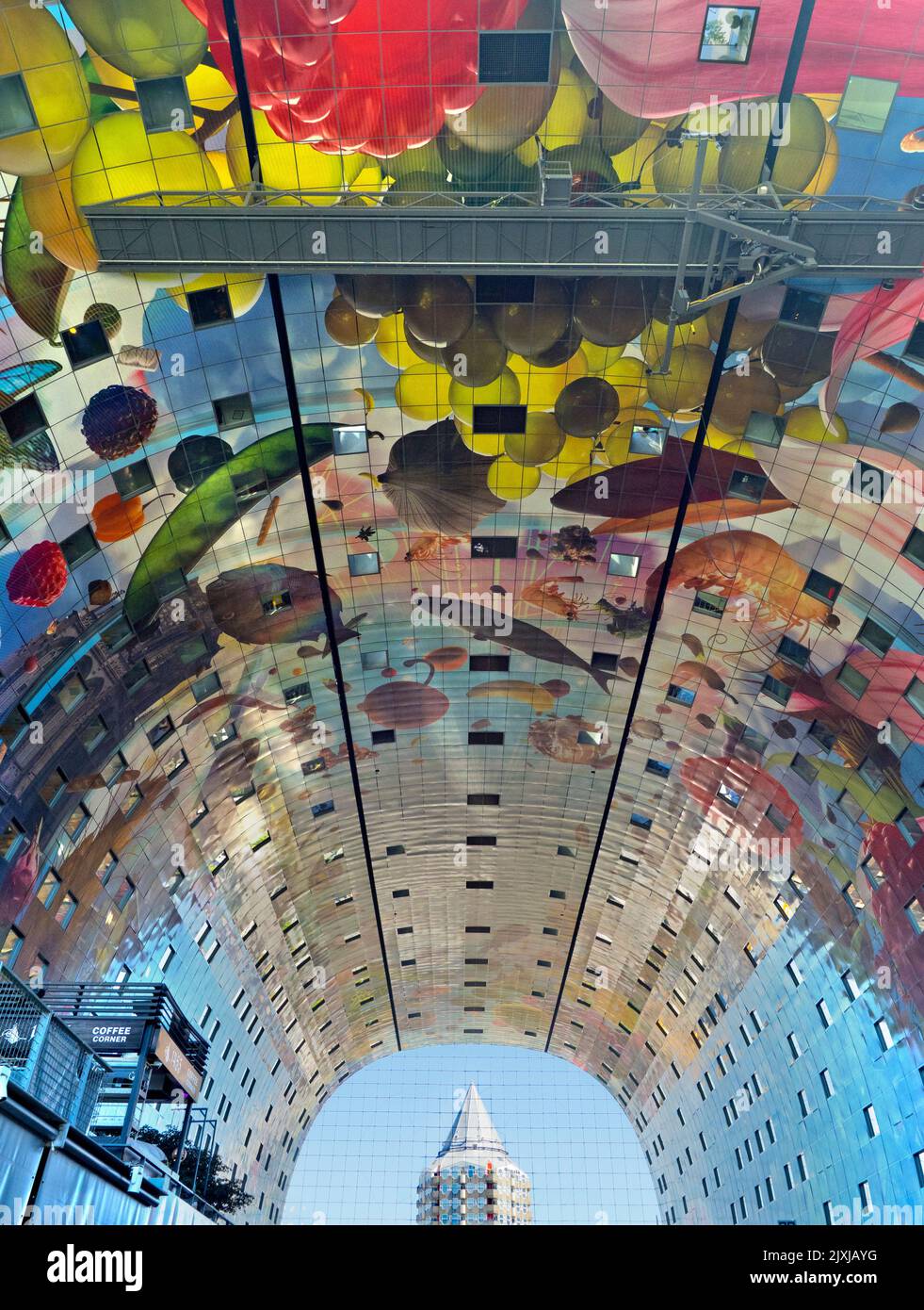 Opened by the Queen of the Netherlands in 2014m the Markthal (Market ...
