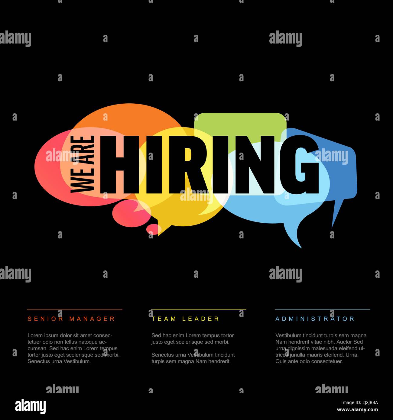 We are hiring minimalistic flyer template - looking for new members of ...