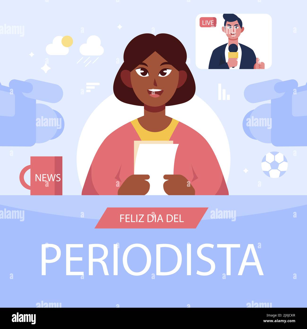 Periodista periodista Stock Vector Images - Alamy