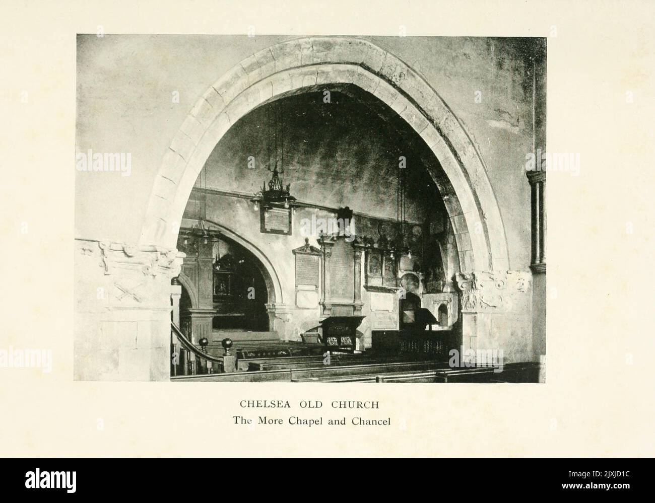 Chelsea Old Church The More Chapel and Chancel from the book ' An ...