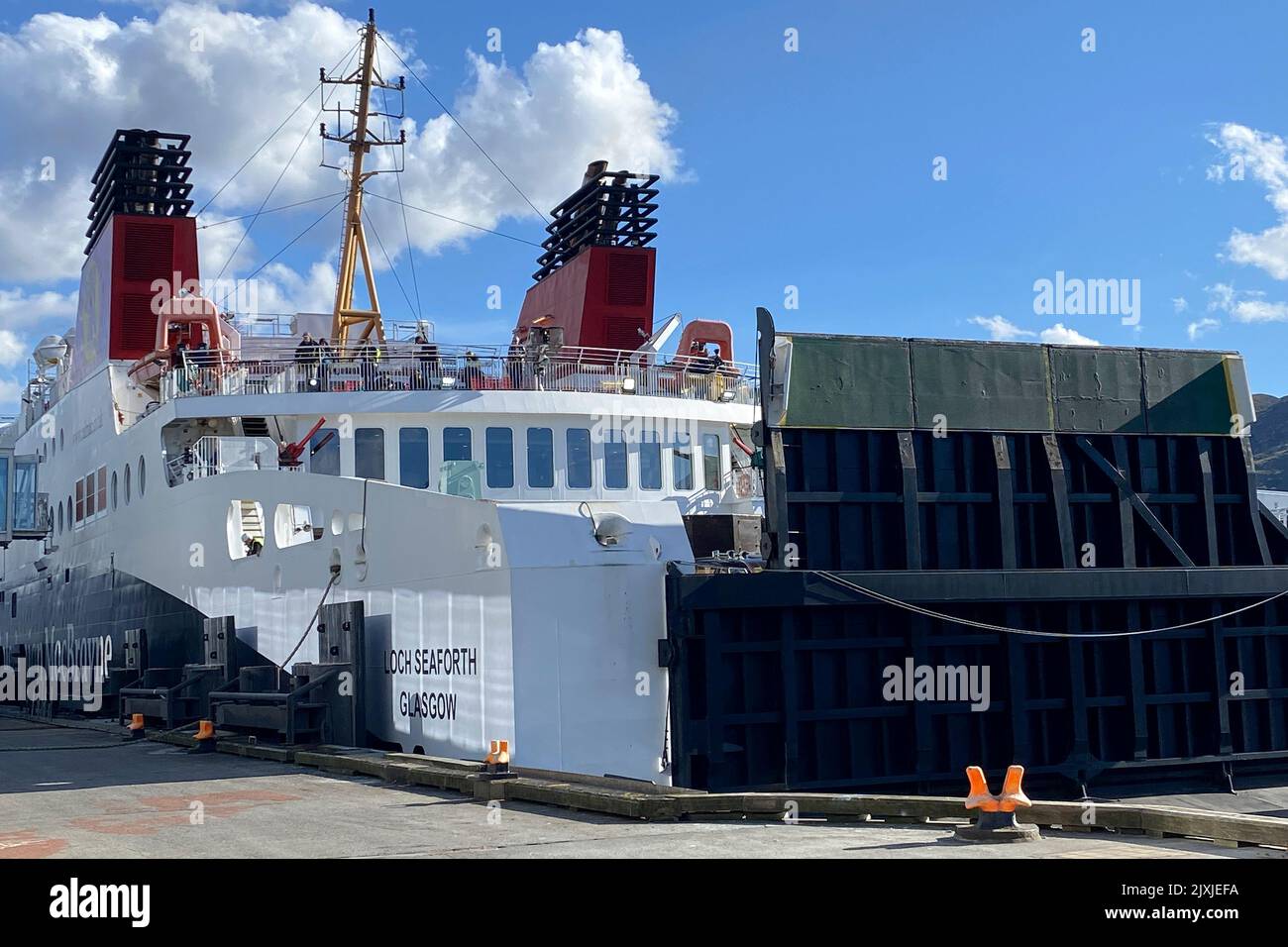 Calmac Ferry, Ullapool, Highlands Scotland Stock Photo - Alamy