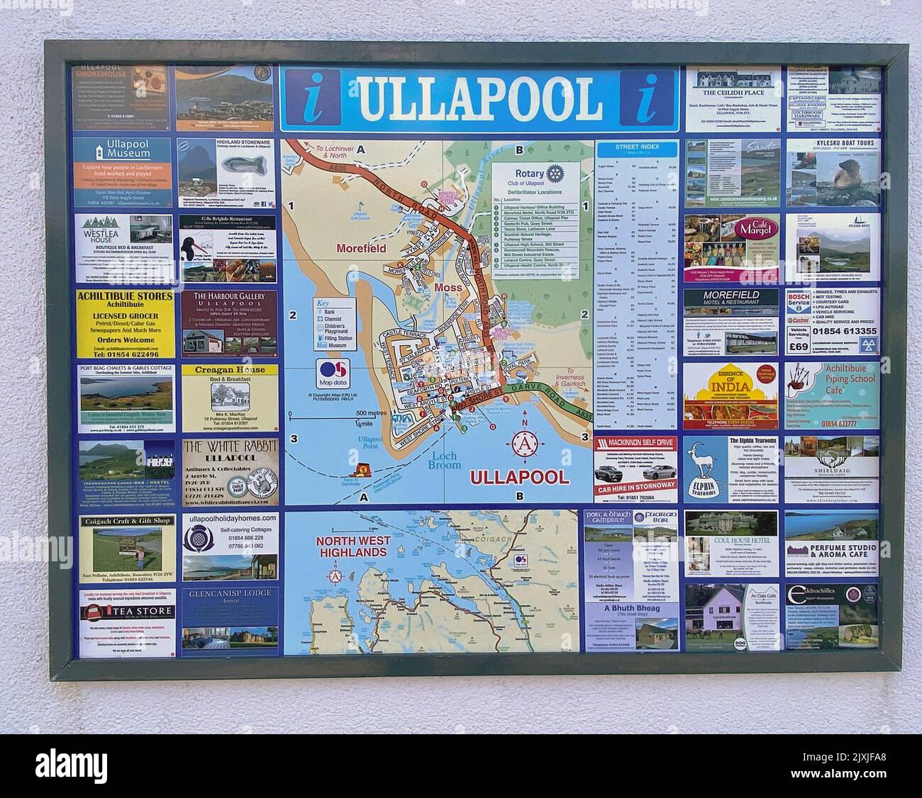 Map of highland hi-res stock photography and images - Alamy