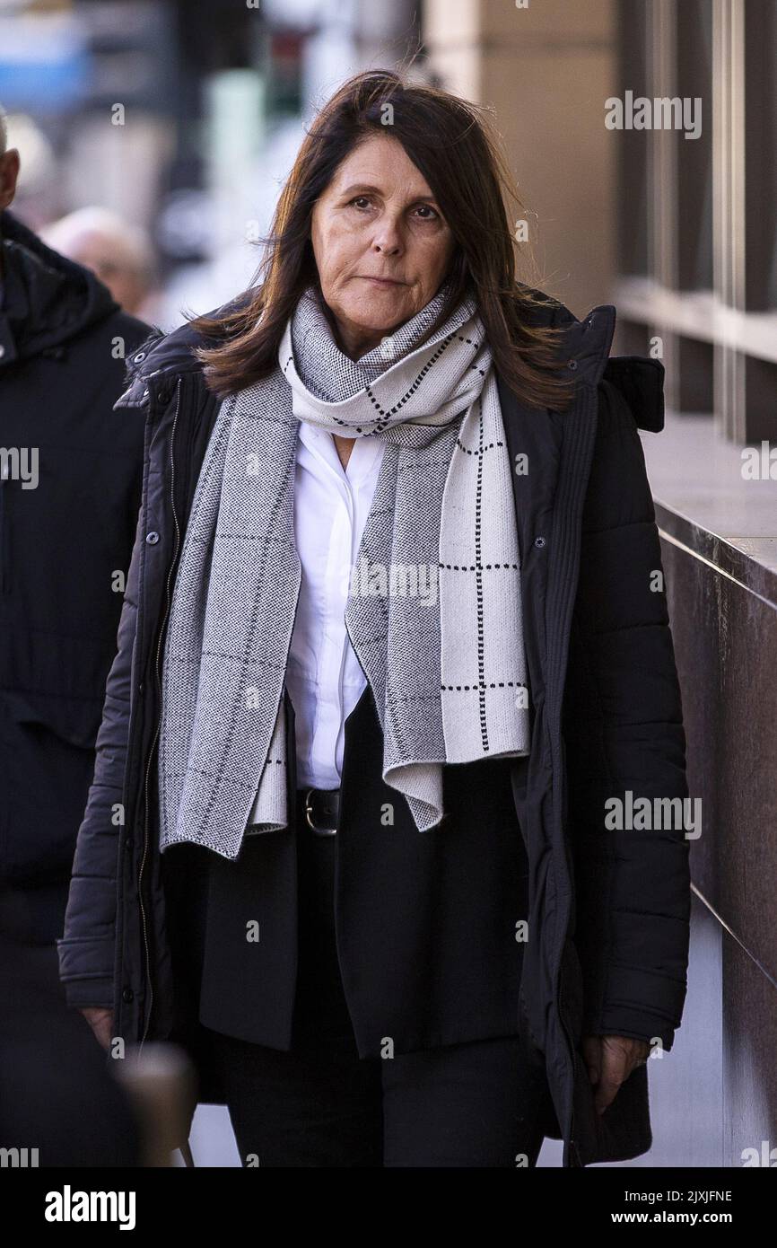 Patricia Gray (left), the aunt of Karen Ristevski, is seen arriving at ...