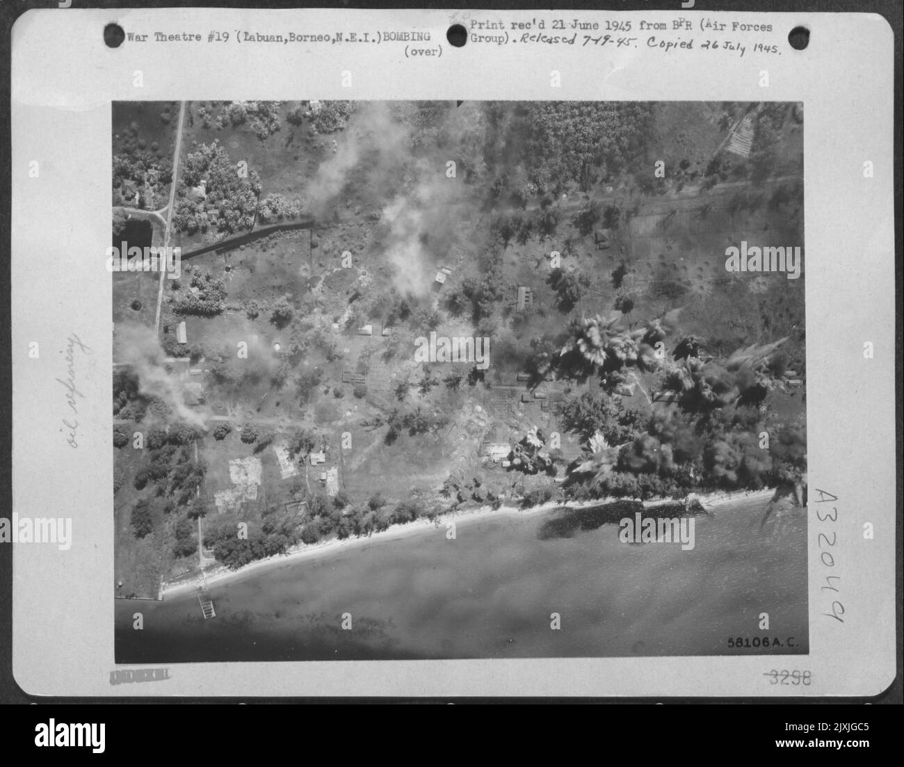 First to strike Labuan, oil and shipping center on western Borneo, N.E ...