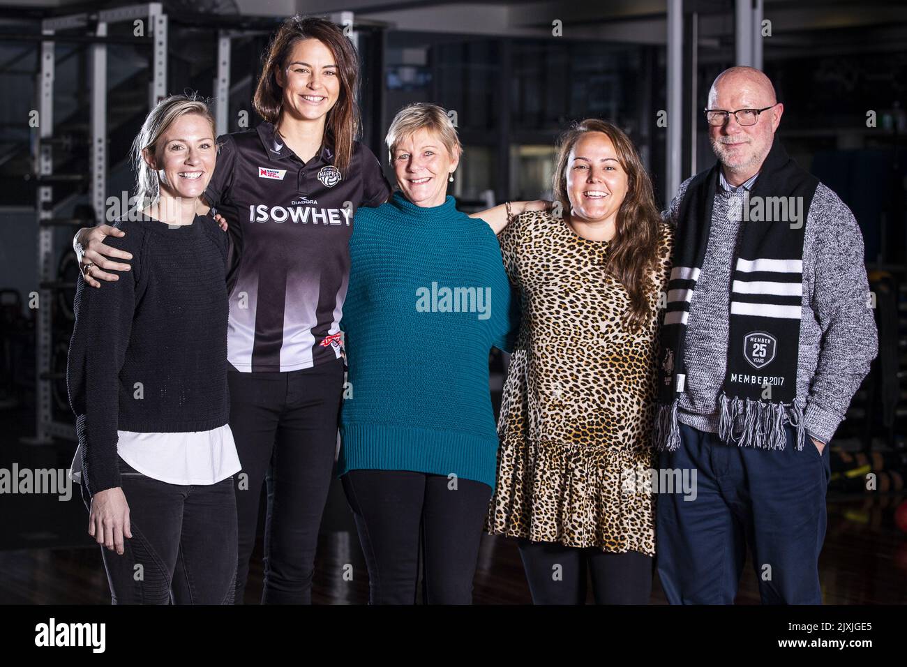 Sharni Layton (second from left) poses for a photo with her sister Kara ...