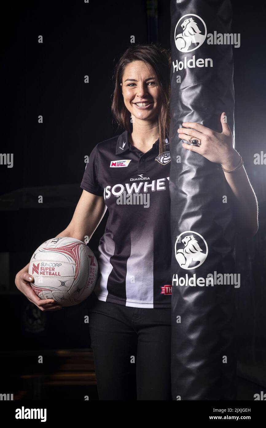 Sharni Layton poses for a photo after announcing her retirement from ...