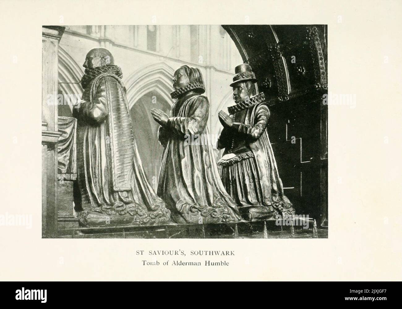 St Saviour's, Southwark — Tomb of Alderman Humble from the book ' An ...