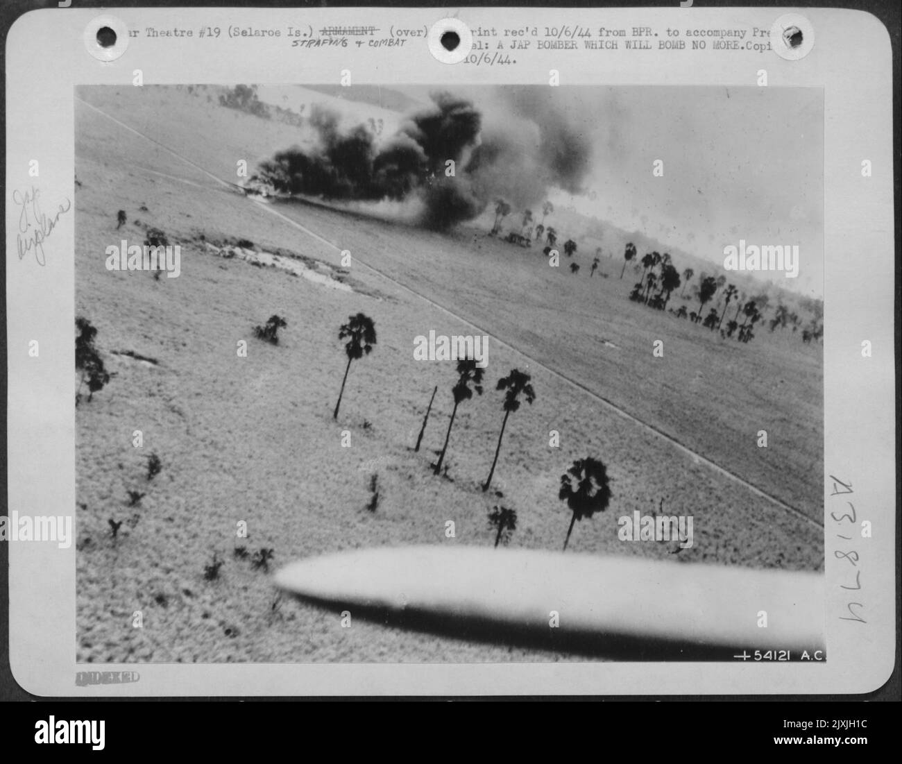 A JAP BOMBER WHICH WILL BOMB NO MORE. Here is a Japanese "Lilly" type ...