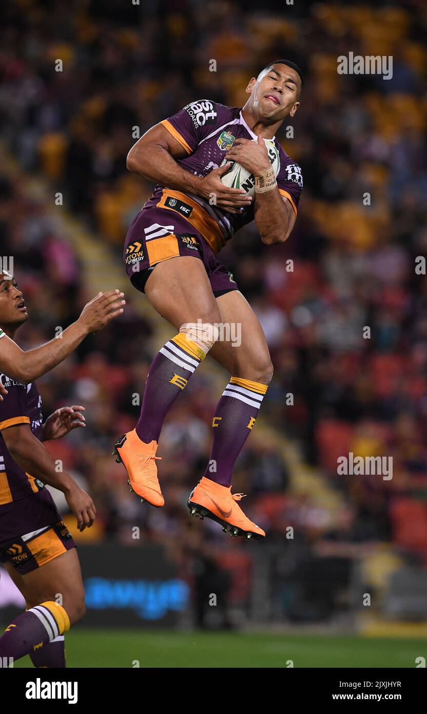 Jamayne Isaako of the Broncos during the Round 19 NRL match between the ...