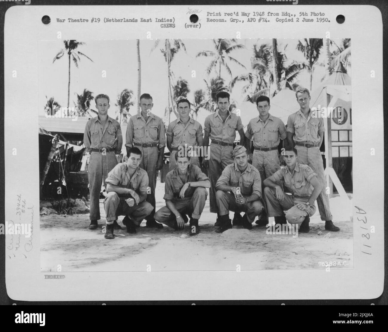 Lt. Steele and crew of the 394th Bomb Squadron, 5th Bomb Group "Bomber ...