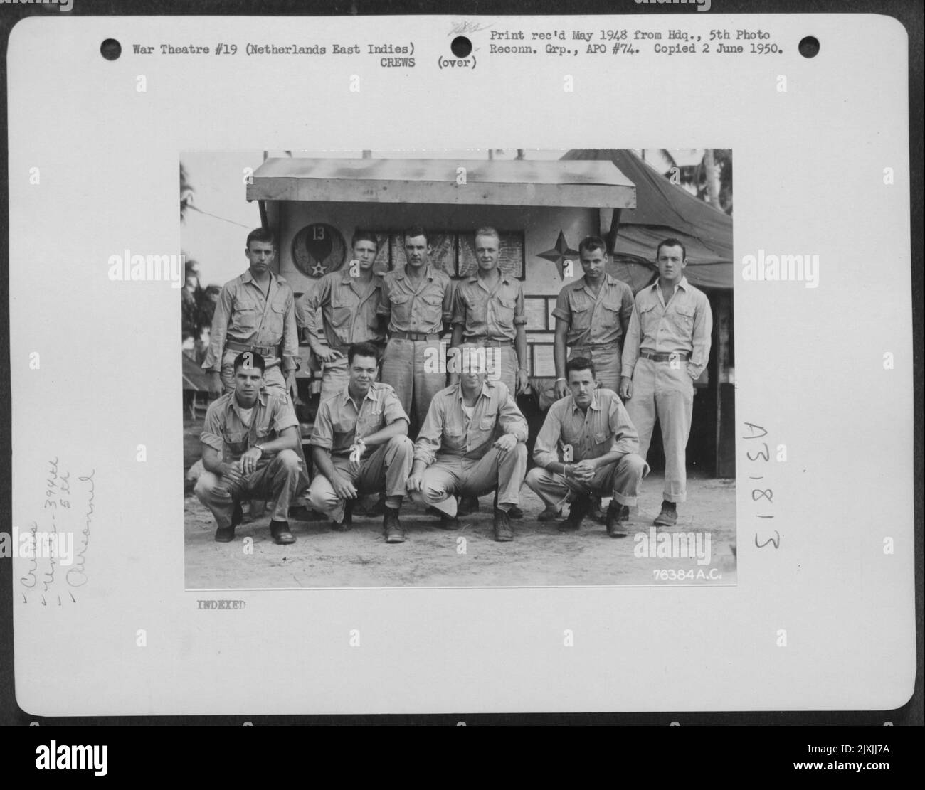 Lt. Newson and crew of the 394th Bomb Squadron, 5th Bomb Group "Bomber ...