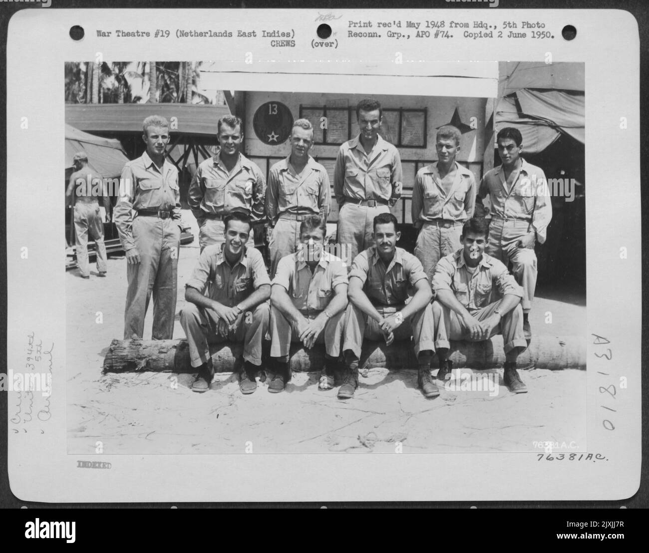 Lt. Walker and crew of the 394th Bomb Squadron, 5th Bomb Group "Bomber ...